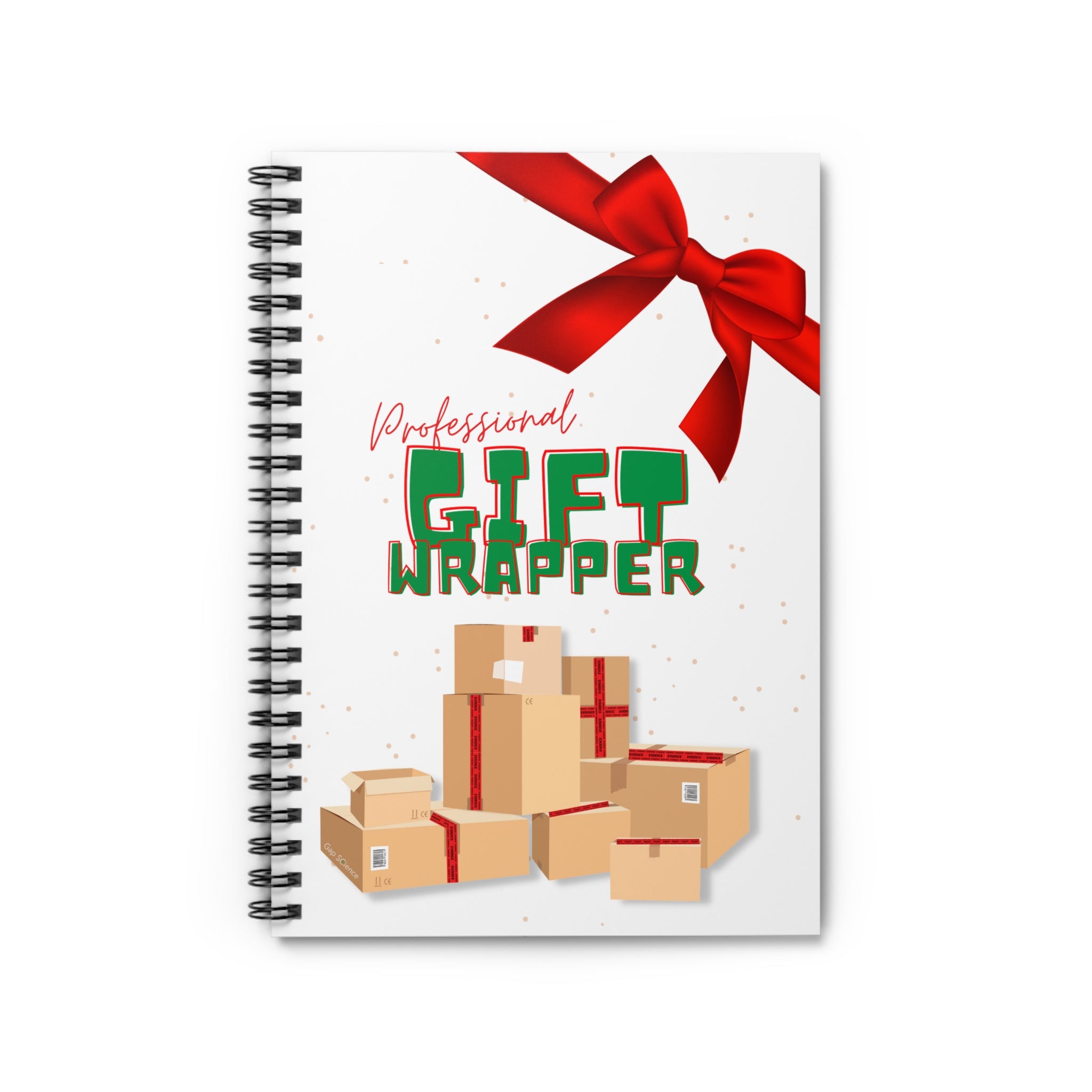 "Professional Gift Wrapper" Spiral Notebook - Ruled Line – Gap Science